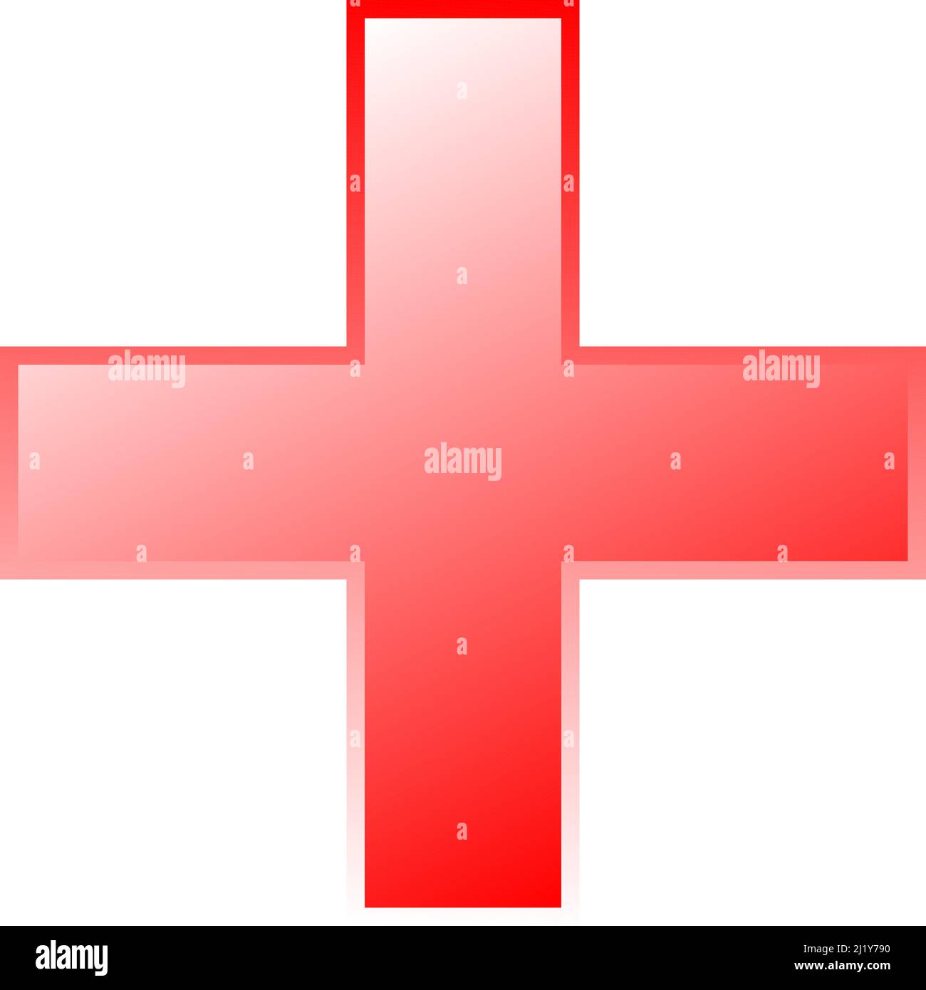 3d bevel cross as healthcare, first-aid, emergency response and as aid ...