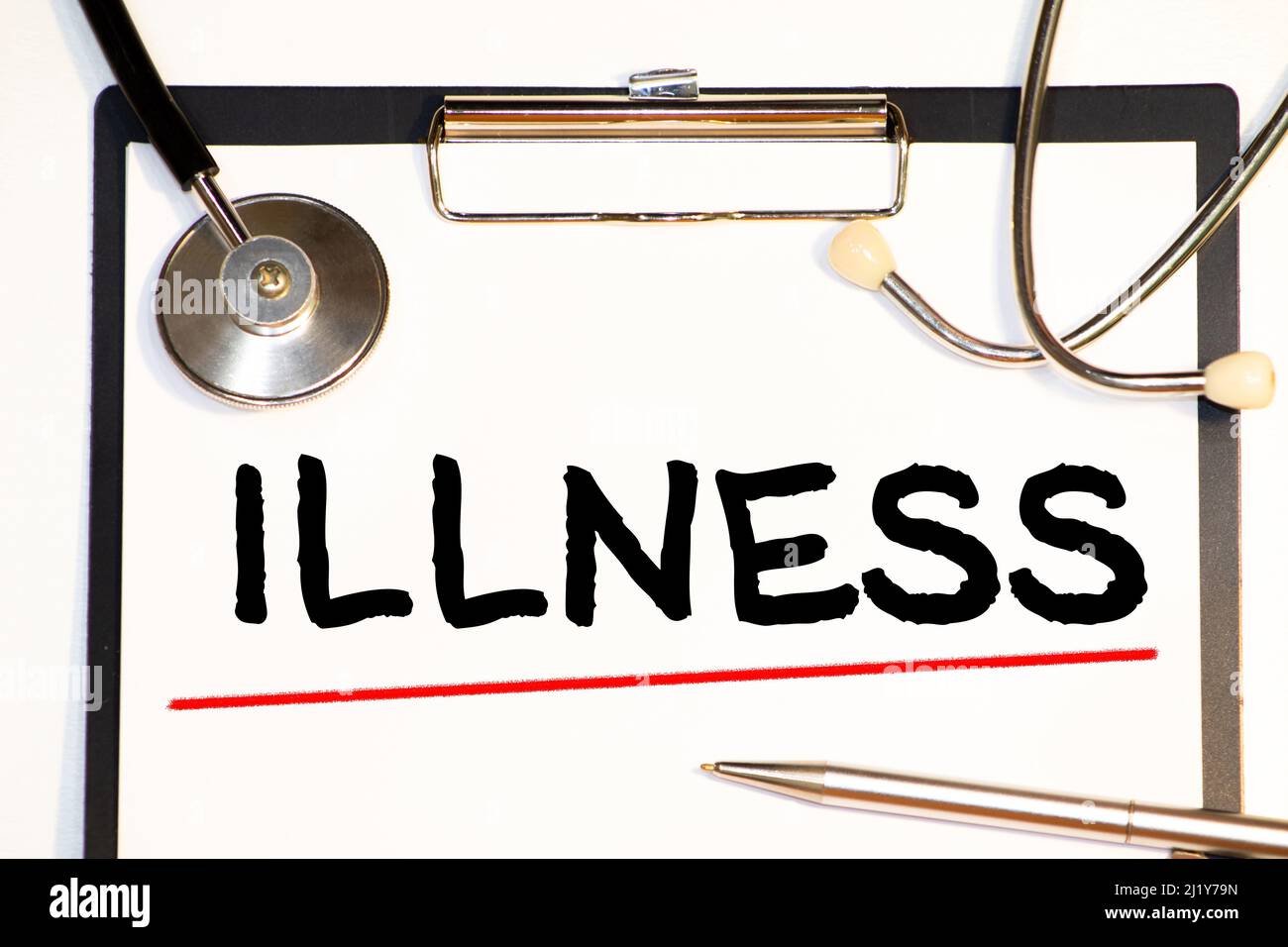 Hand writing illness with the abstract background. The word DIAGNOSIS ...