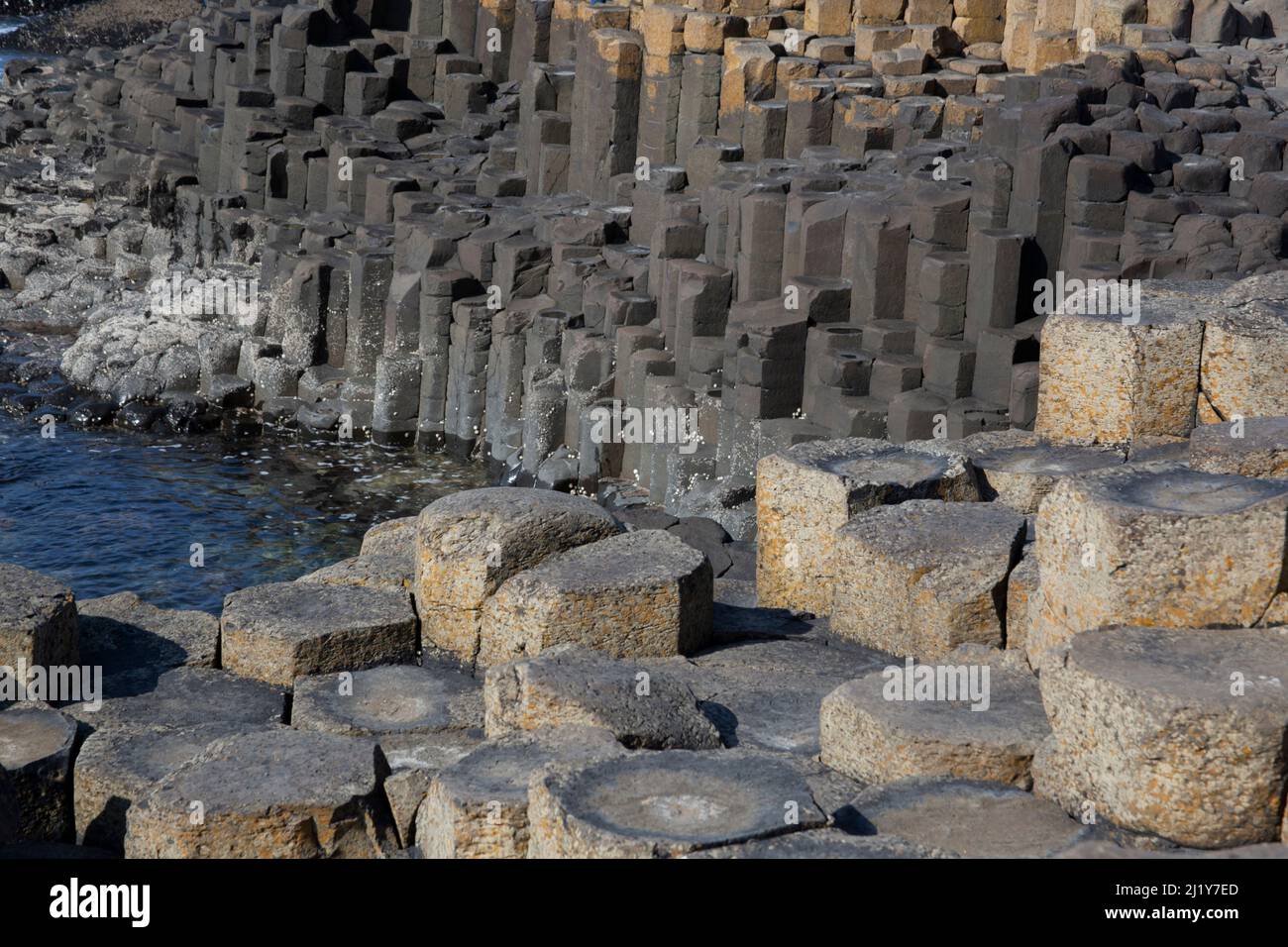 Giant's Causeway an area of about interlocking basalt columns, County ...