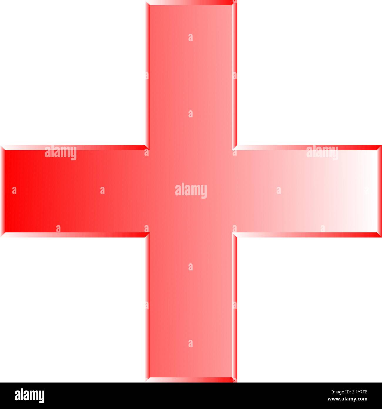 3d bevel cross as healthcare, first-aid, emergency response and as aid ...