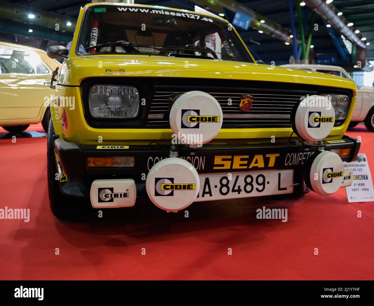 1979 Seat 127 (second generation). Retro Malaga, Spain Stock Photo - Alamy