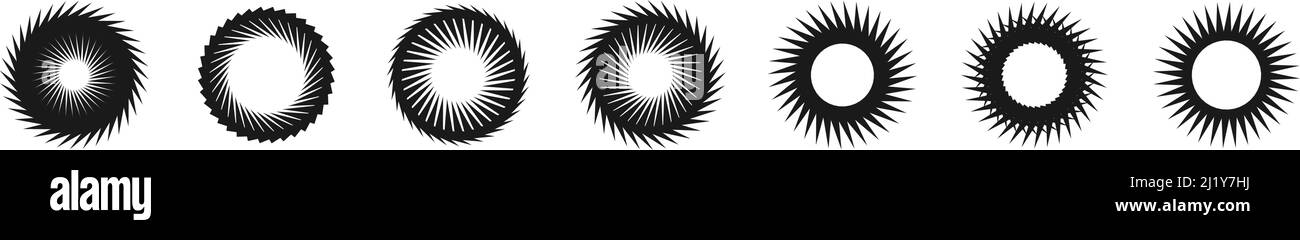 Geometric circular, cycle icon. Spiral, swirl, twirl design element ...