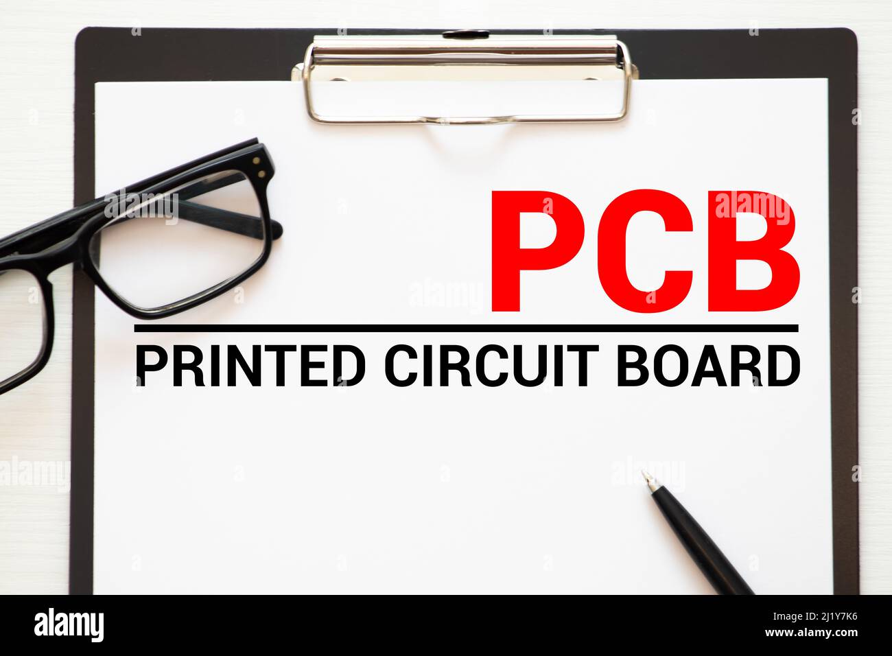 PCB - Printed Circuit Board acronym, technology concept background ...