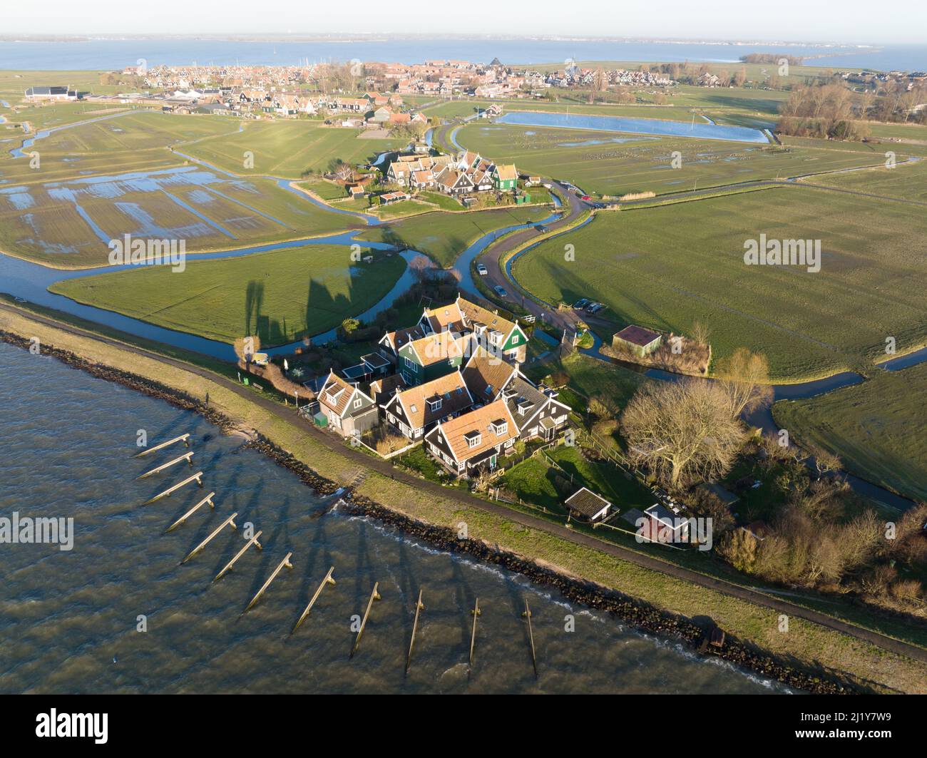 Typical dutch touristic attraction old historic picturesque fishing ...