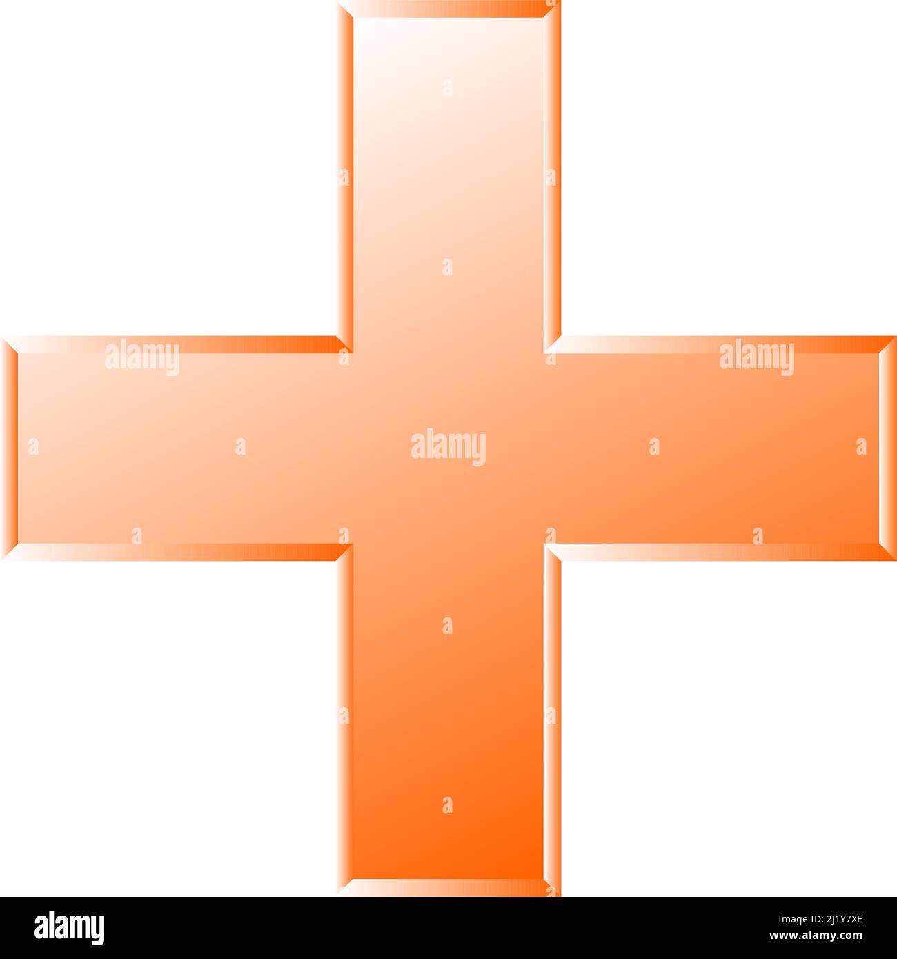 3d bevel cross as healthcare, first-aid, emergency response and as aid ...