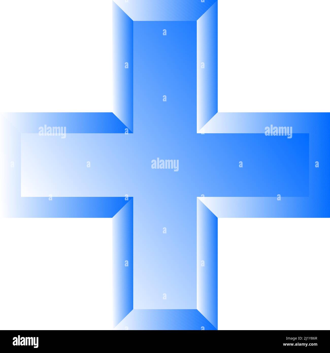3d bevel cross as healthcare, first-aid, emergency response and as aid ...
