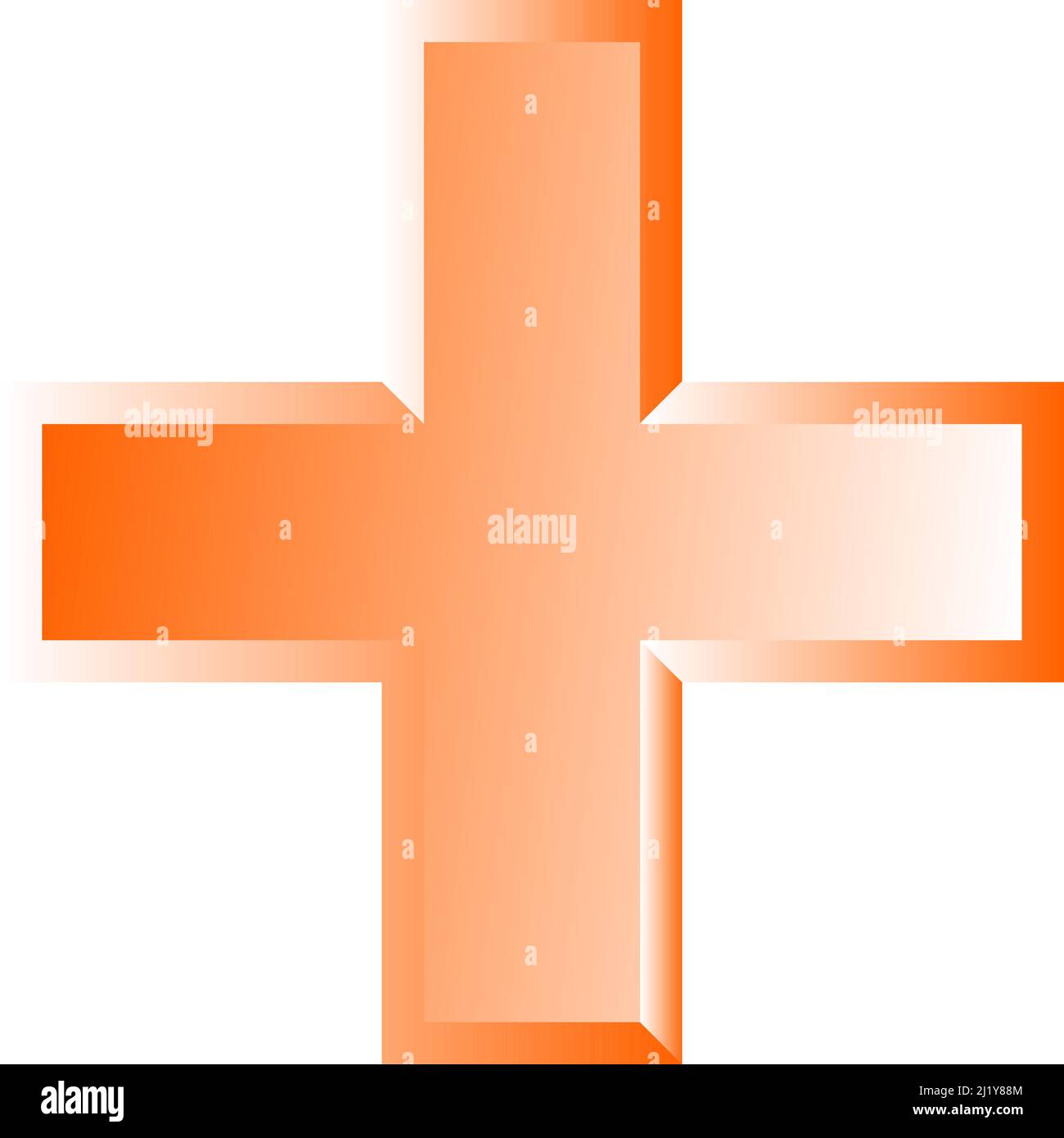 3d bevel cross as healthcare, first-aid, emergency response and as aid ...