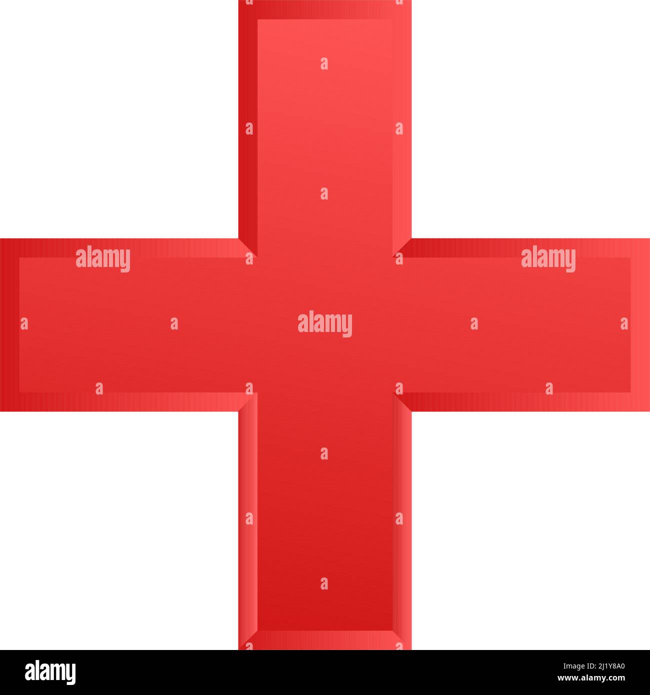 3d bevel cross as healthcare, first-aid, emergency response and as aid ...