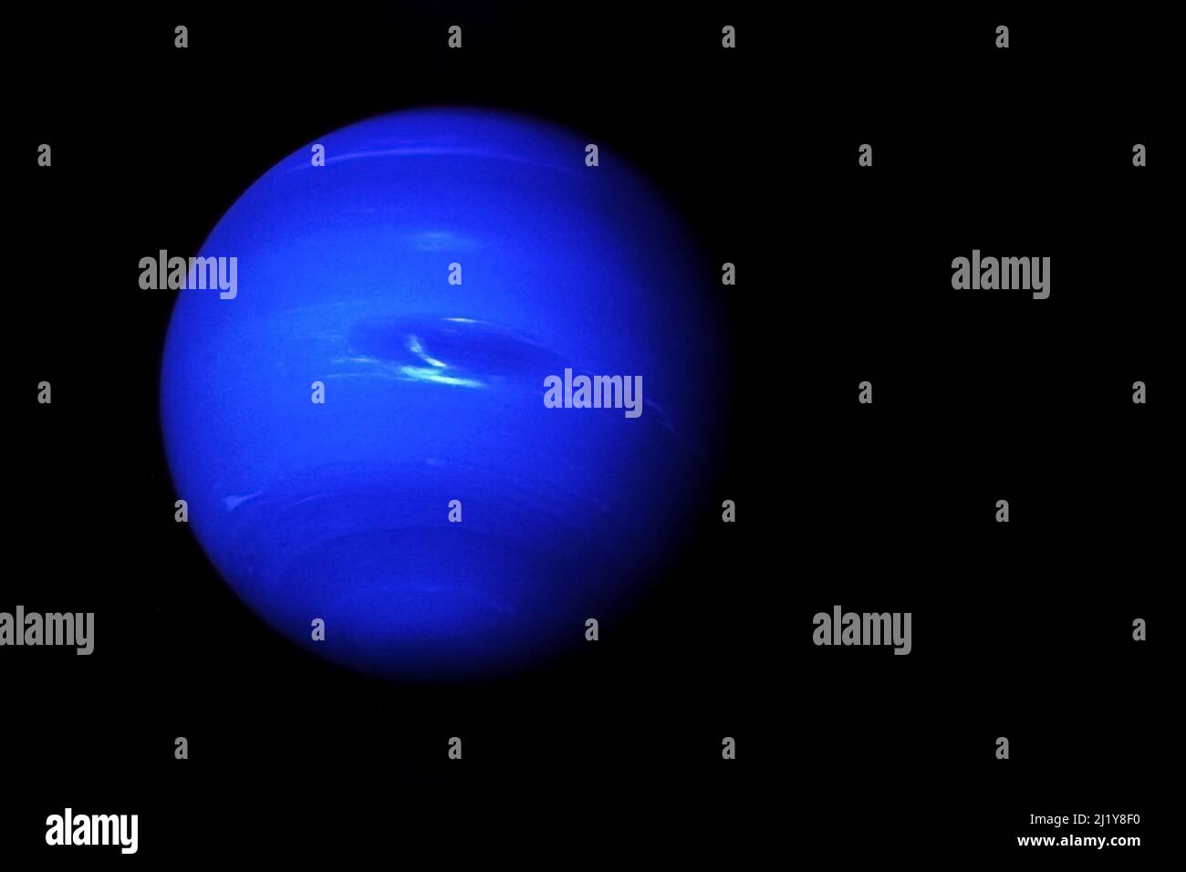 Planet Neptune on a dark background. Elements of this image furnished ...