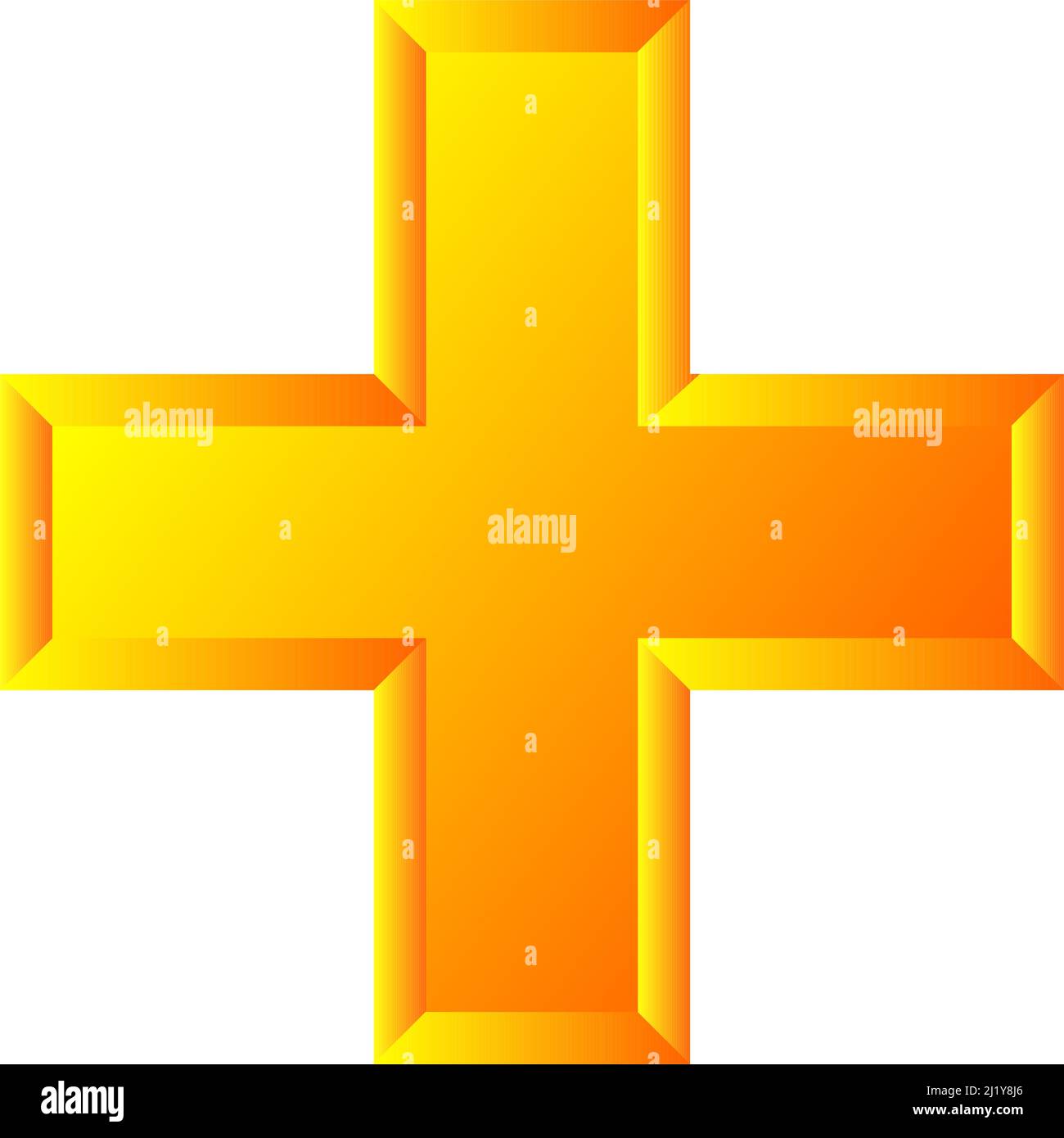 3d bevel cross as healthcare, first-aid, emergency response and as aid ...