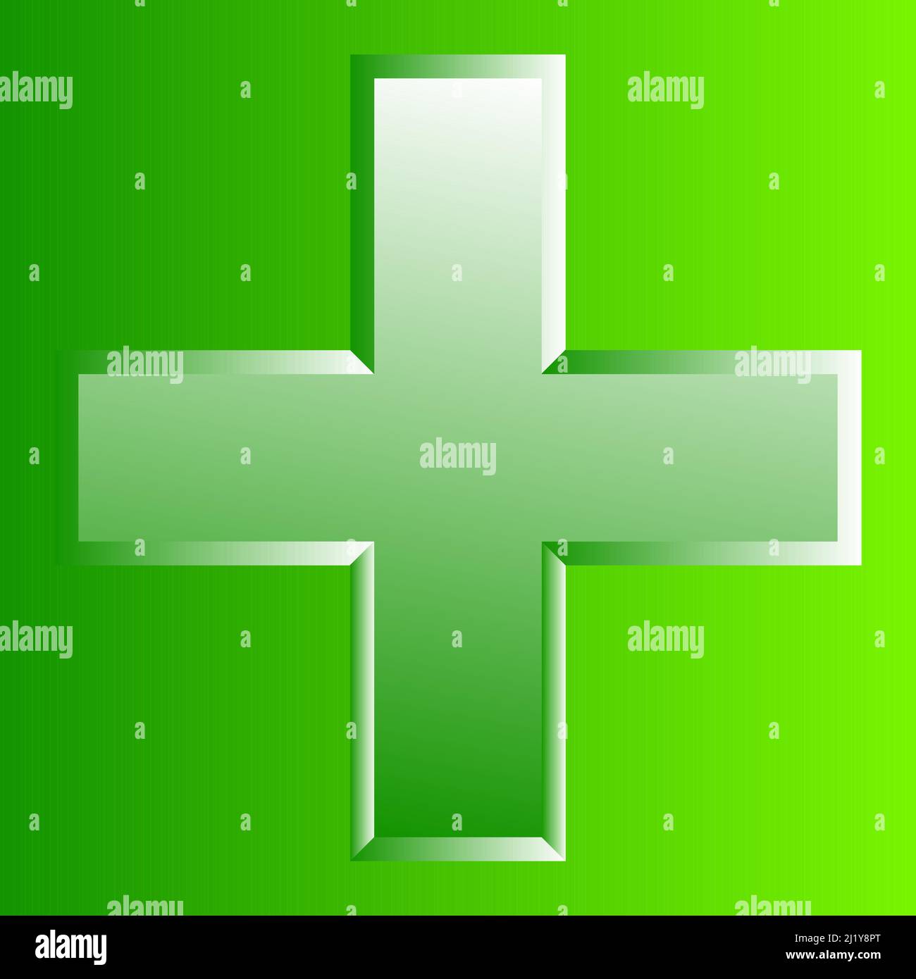 3d bevel cross as healthcare, first-aid, emergency response and as aid ...