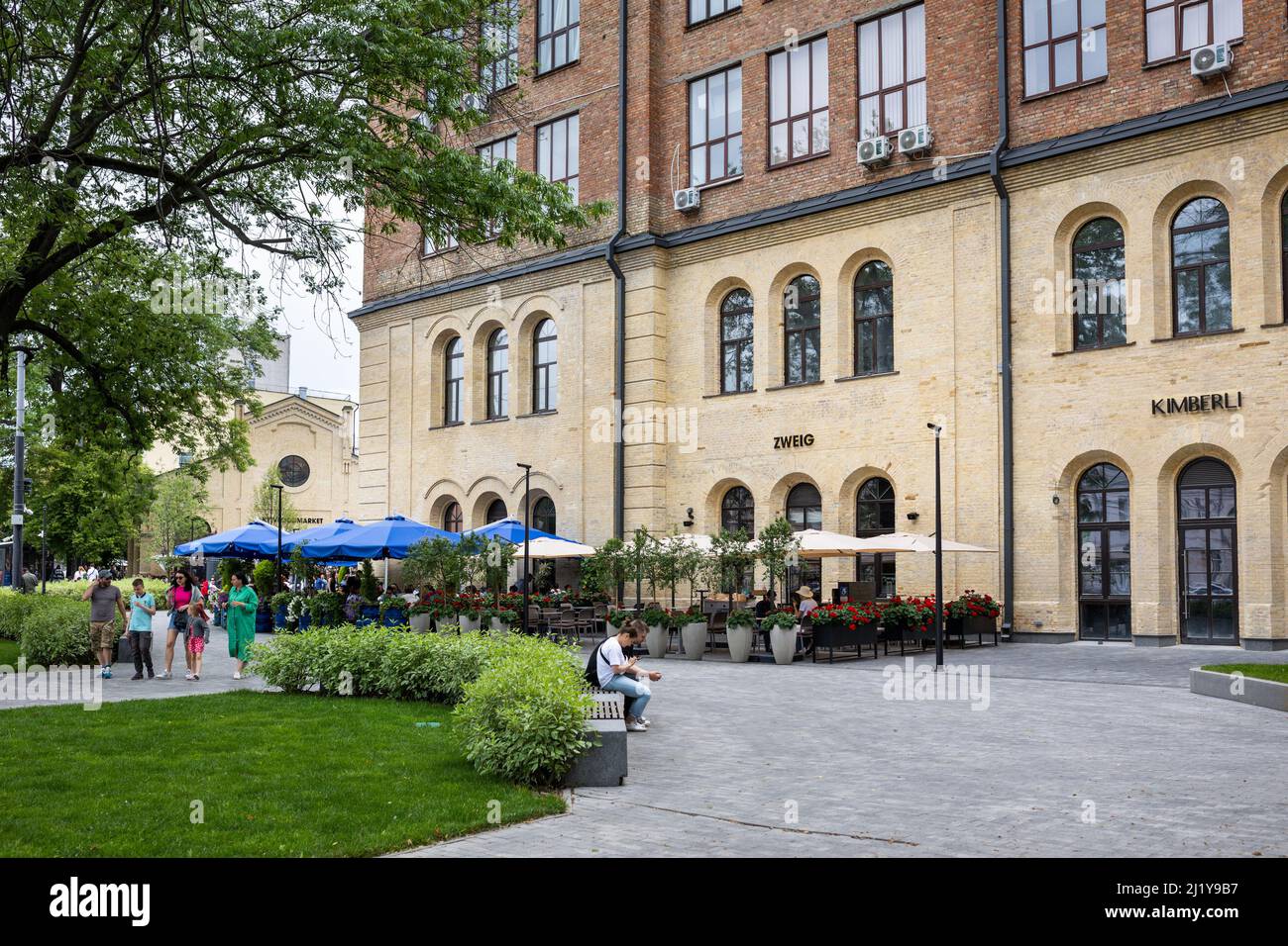 KYIV, UKRAINE - July 16, 2021: KYIV FOOD MARKET street food festival on ...