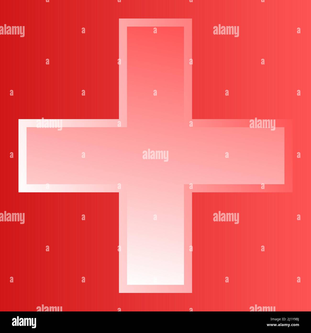 3d bevel cross as healthcare, first-aid, emergency response and as aid ...