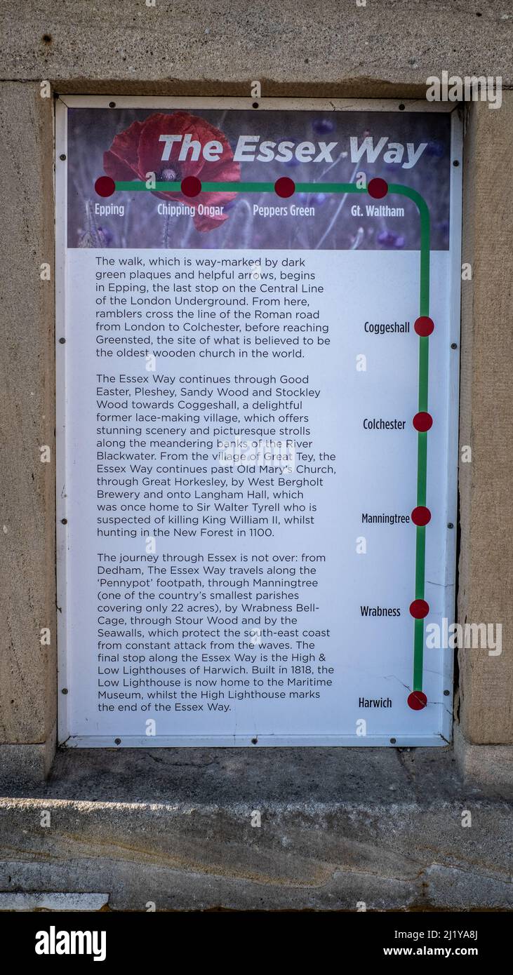 Plaque essex way hi-res stock photography and images - Alamy