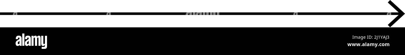 Long, oblong right arrow, cursor, pointer element, shape vector graphic ...