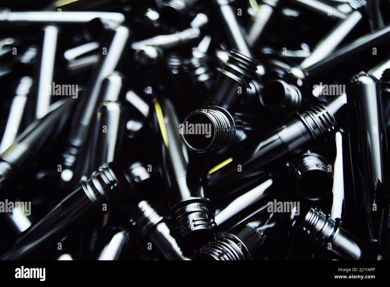 Preform plastic bottles production packaging hi-res stock photography ...