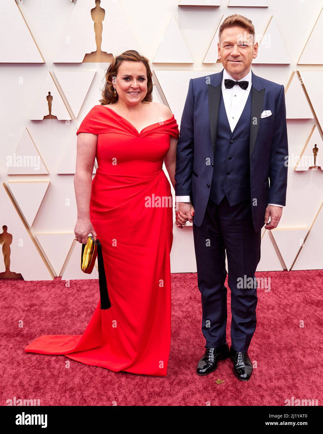 Kenneth Branagh and Lindsay Brunnock arriving on the red carpet of the ...