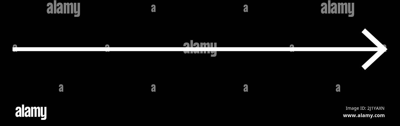 Long, oblong right arrow, cursor, pointer element, shape vector graphic ...