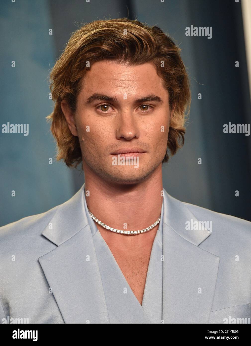 Chase Stokes at the 2022 Vanity Fair Oscar Party hosted by editor ...