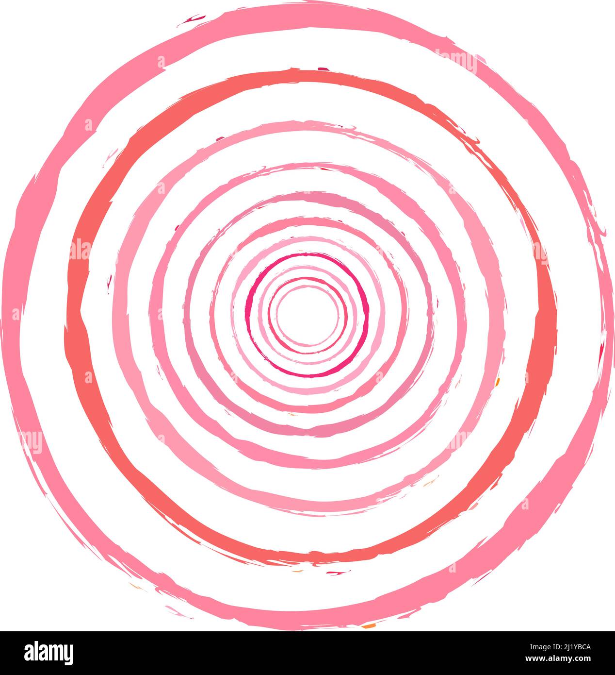 Colorful Paintbrush, brushstroke grungy, grunge texture circle. Smeared ...