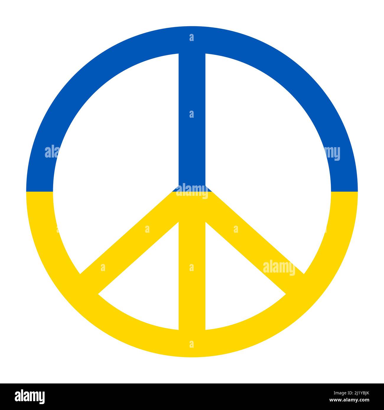 Ukraine peace symbol. Vector illustration isolated on white background ...