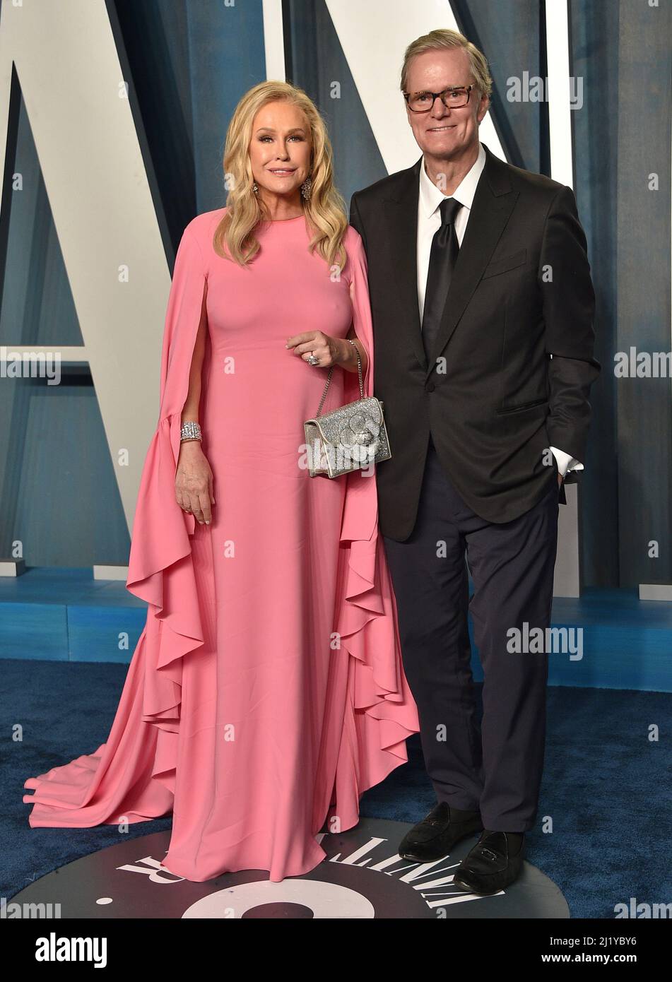Kathy Hilton and Rick Hilton at the 2022 Vanity Fair Oscar Party hosted ...