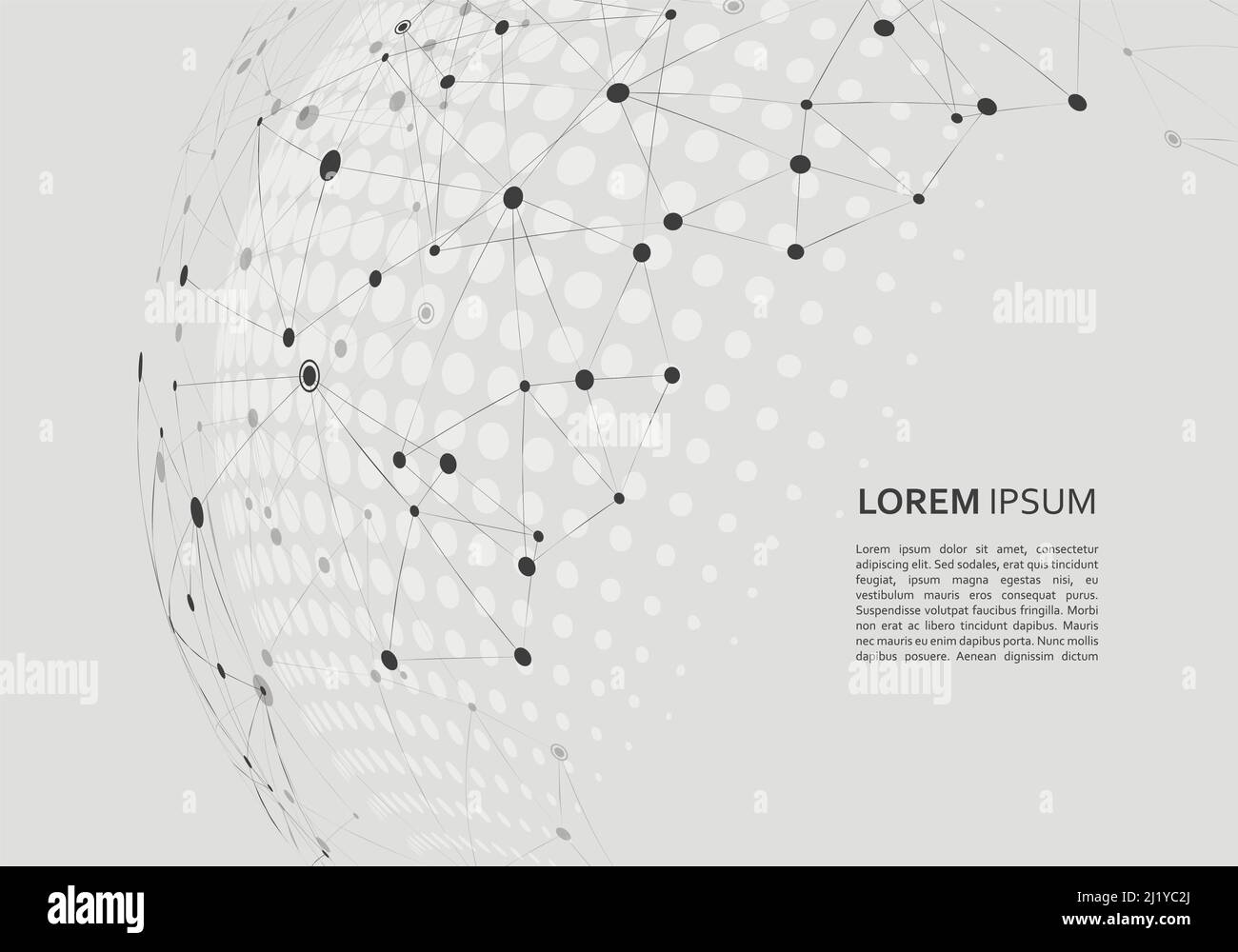 Network abstract vector background with connected shapes Stock Vector ...