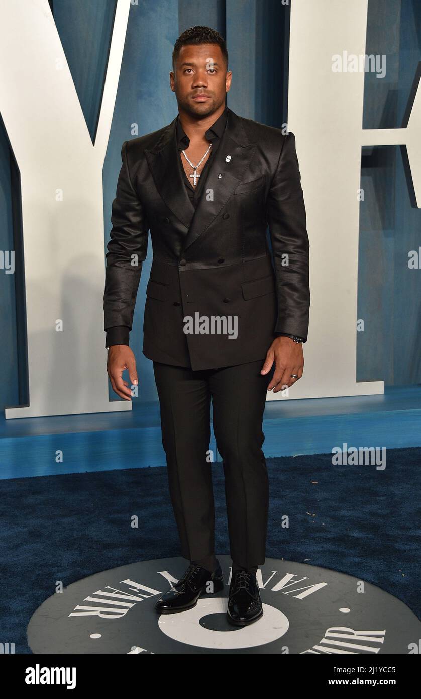 Russell Wilson at the 2022 Vanity Fair Oscar Party hosted by editor ...