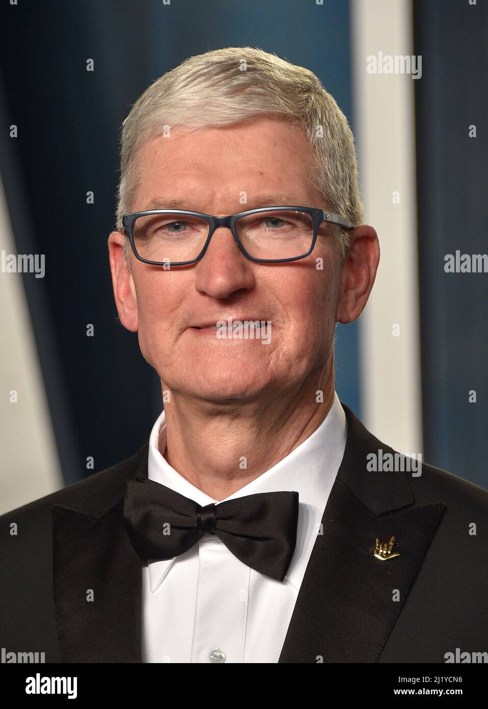 Tim Cook at the 2022 Vanity Fair Oscar Party hosted by editor Radhika ...