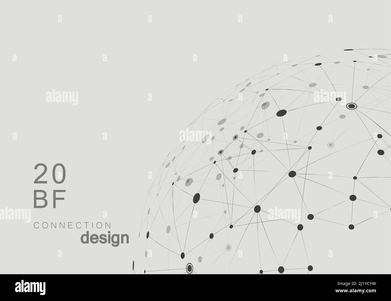 Network abstract vector background with connected shapes Stock Vector ...