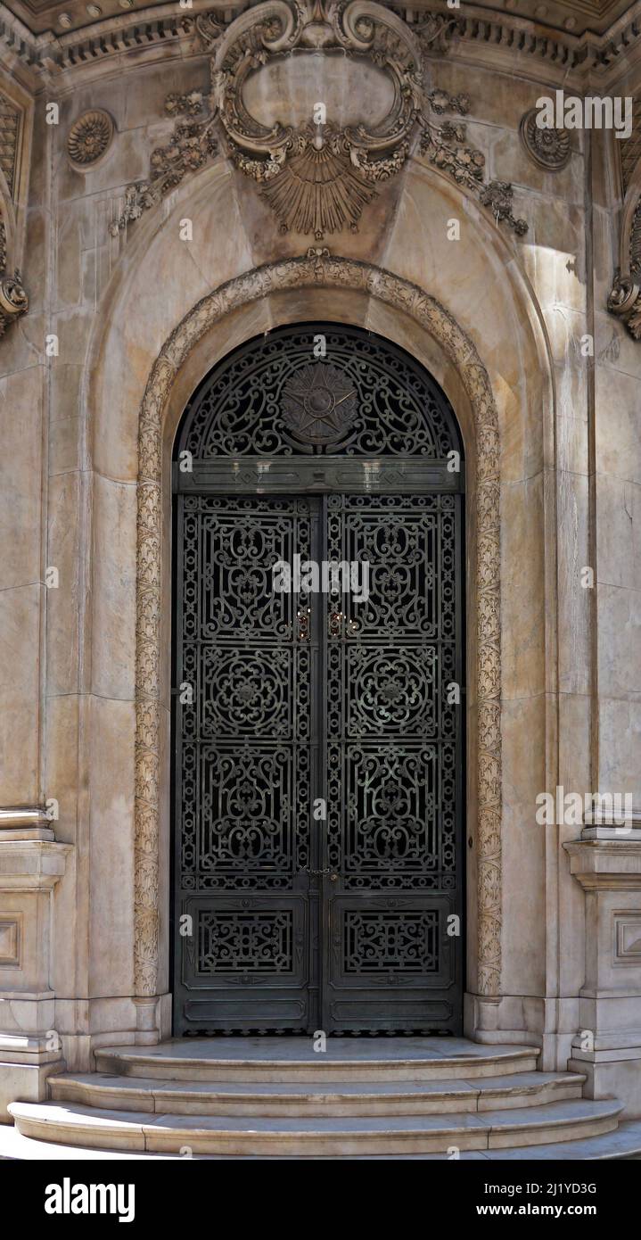Ancient metallic gate in downtown Rio, Brazil Stock Photo - Alamy