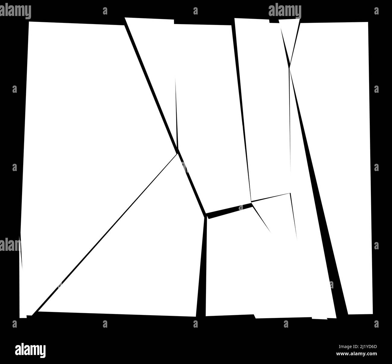 Shattered, fractured, broken texture. Splinters, shards, fragments ...