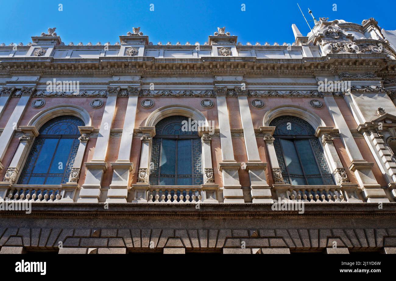 Ancient facade with balconies, downtown Rio, Brazil Stock Photo - Alamy