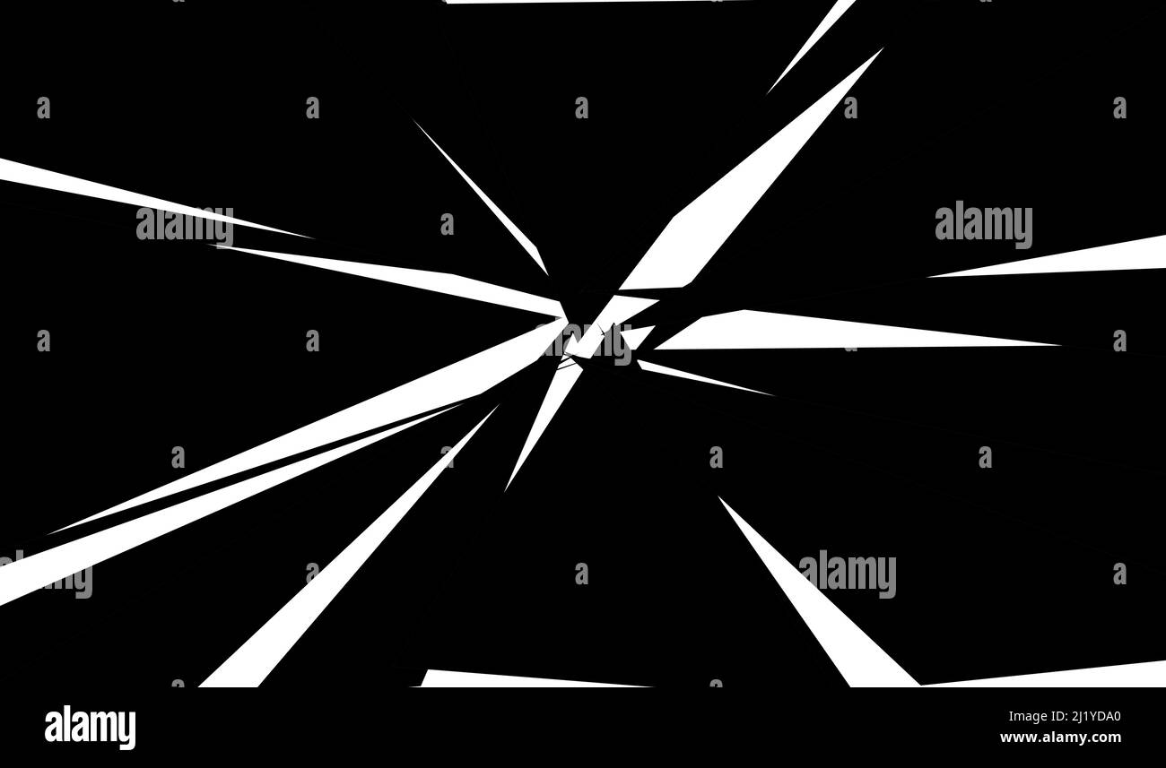 Shattered, fractured, broken texture. Splinters, shards, fragments ...