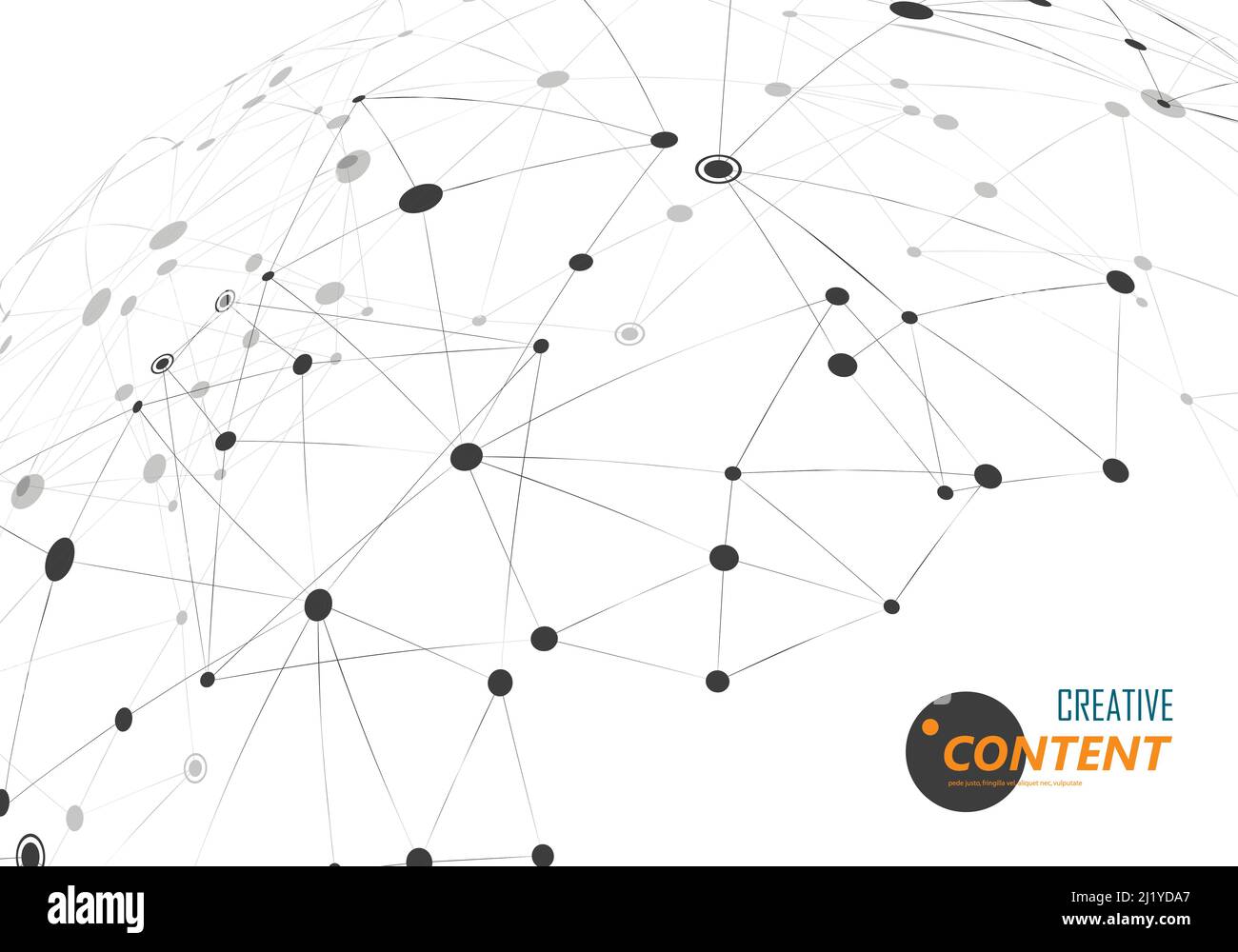 Abstract shapes grid network Cut Out Stock Images & Pictures - Alamy