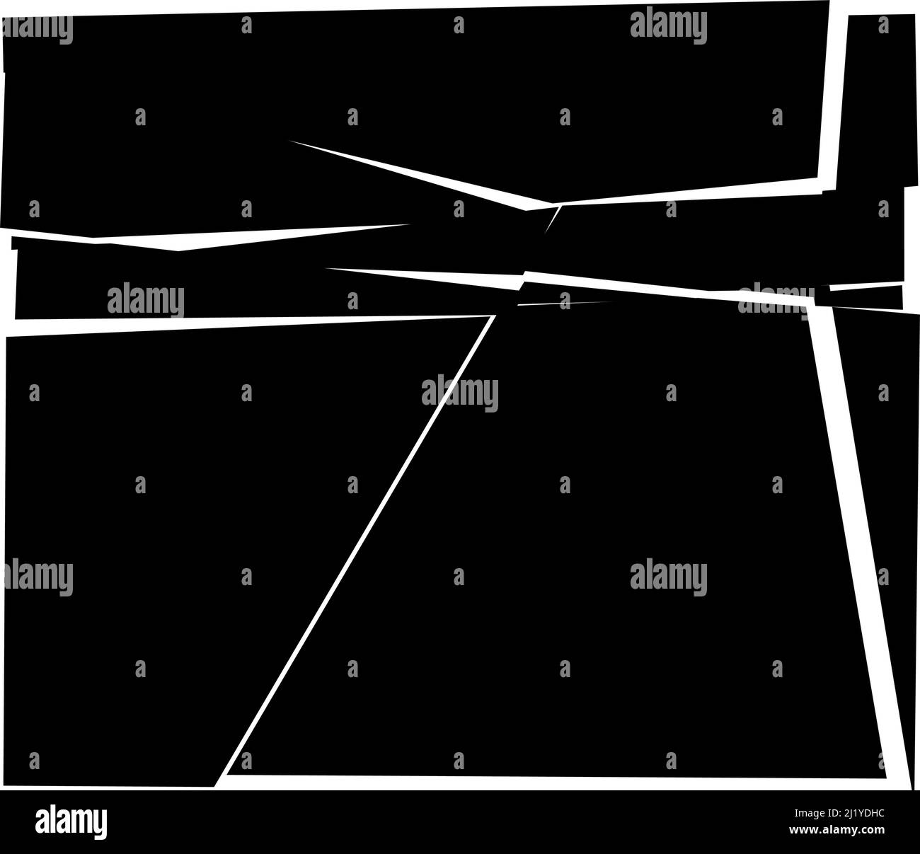 Shattered, fractured, broken texture. Splinters, shards, fragments ...