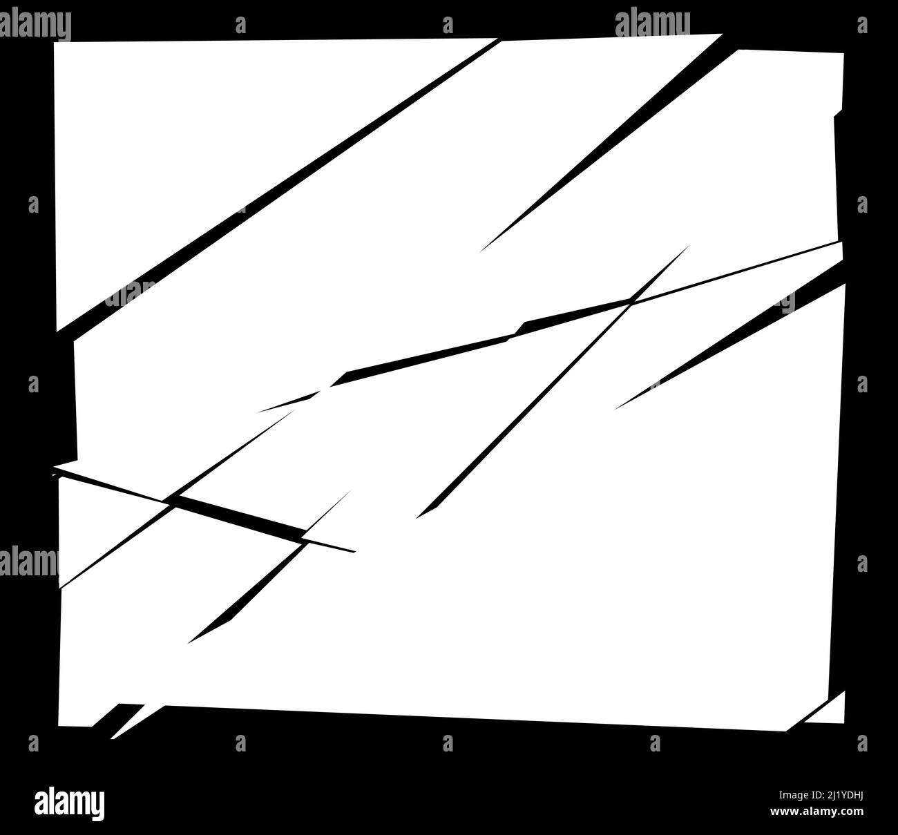 Shattered, fractured, broken texture. Splinters, shards, fragments ...