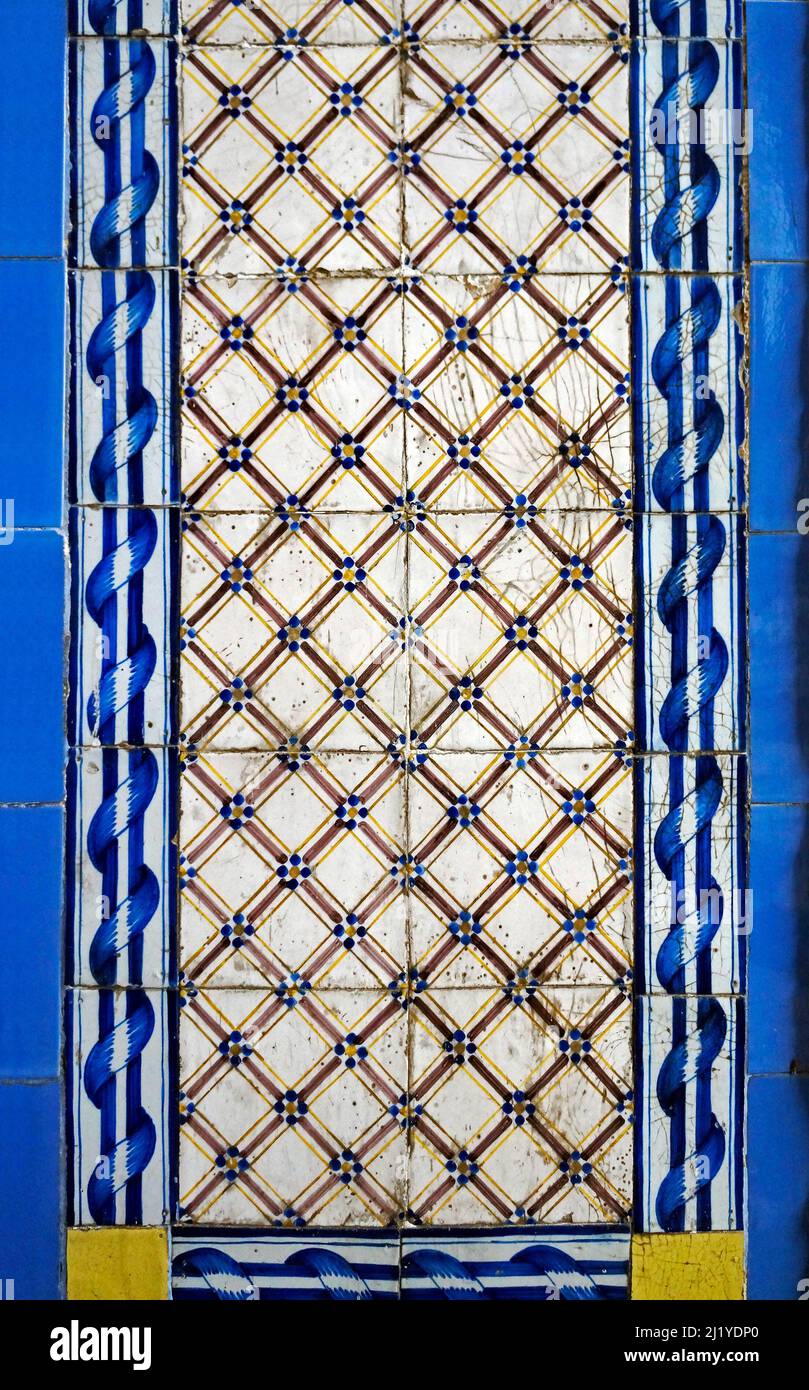 Ancient tiles pattern, Rio de Janeiro, Brazil Stock Photo - Alamy