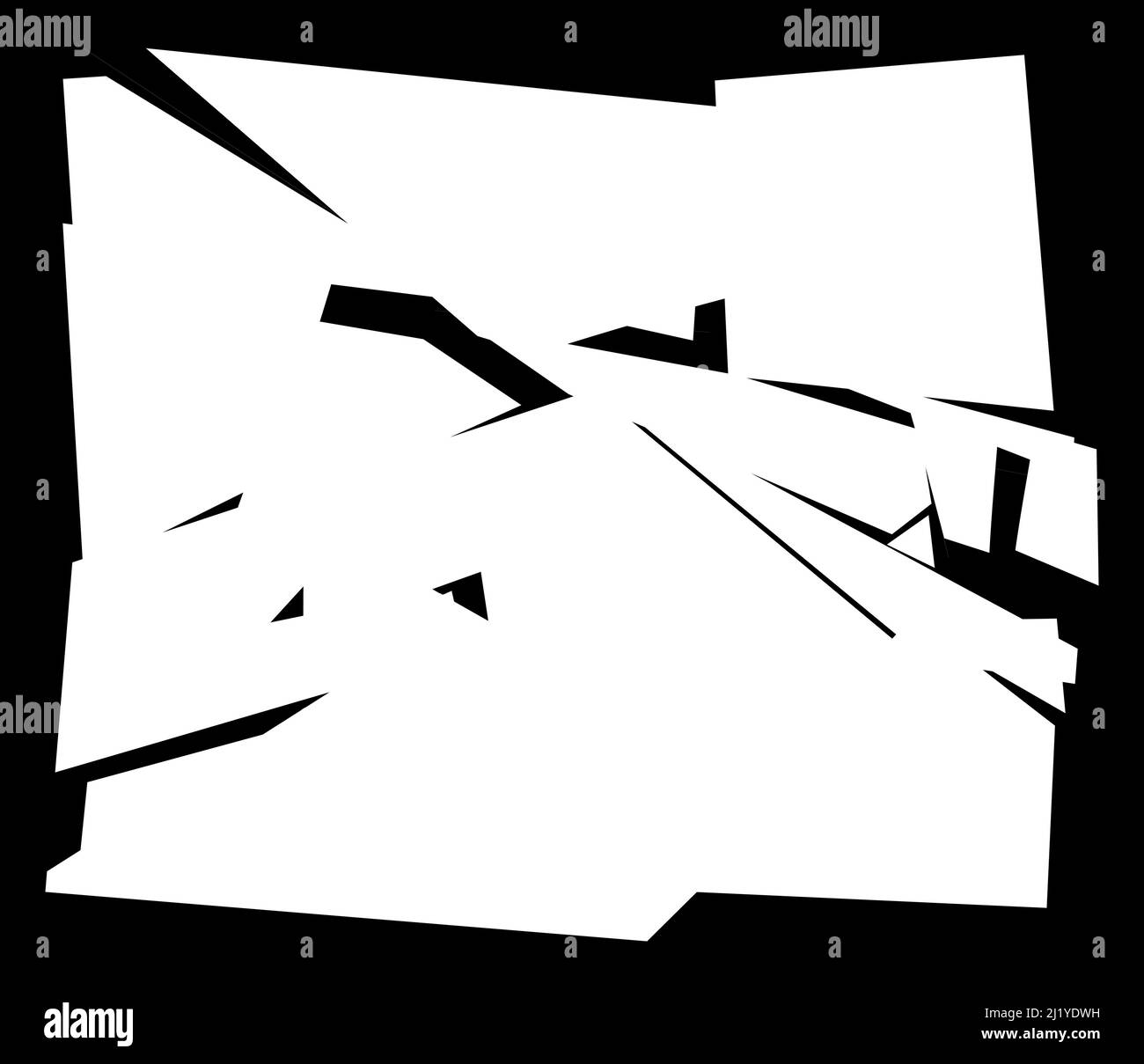 Shattered, fractured, broken texture. Splinters, shards, fragments ...