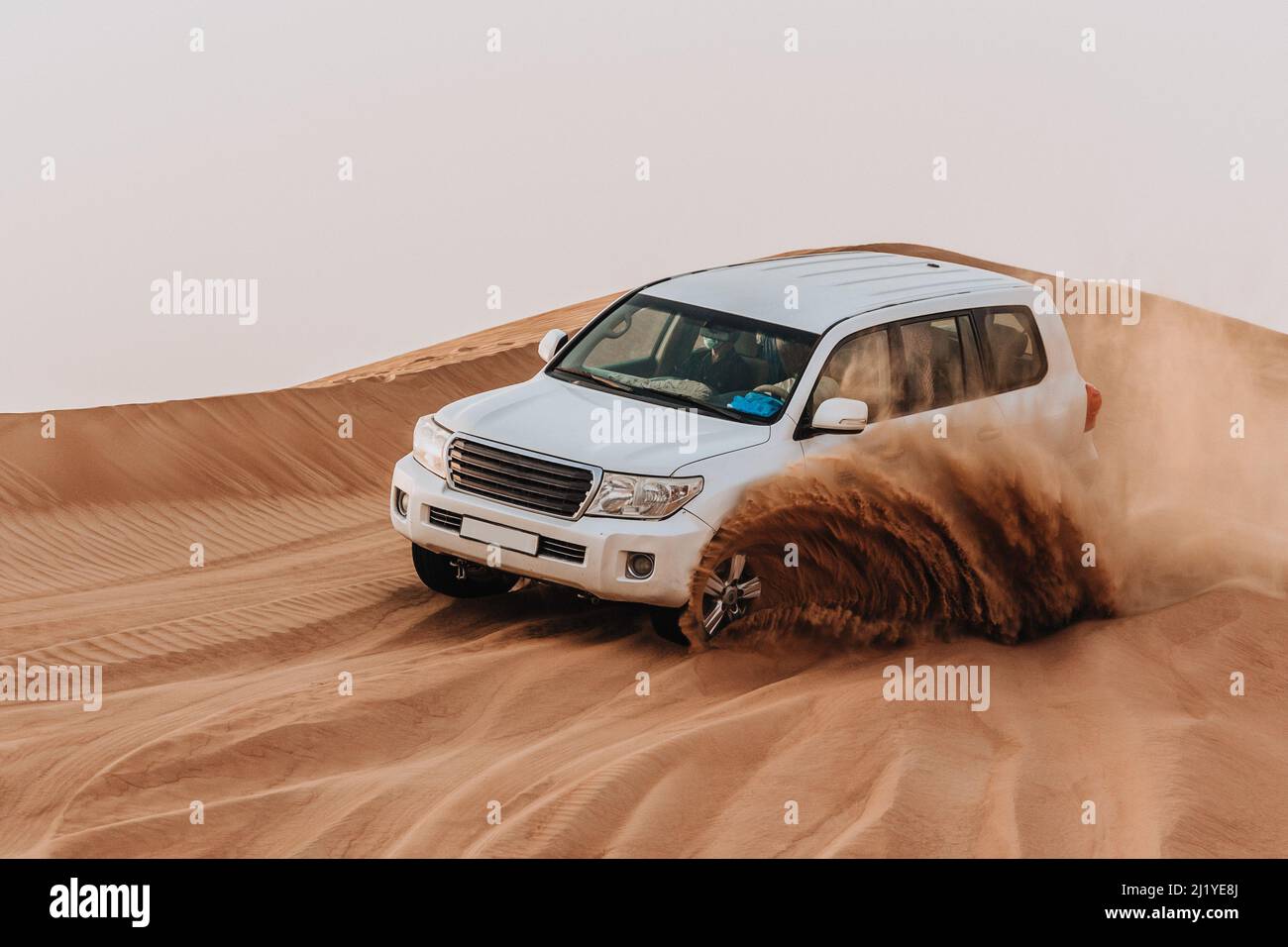 Dubai, United Arab Emirates - 01, July 2021 : Race in sand desert ...