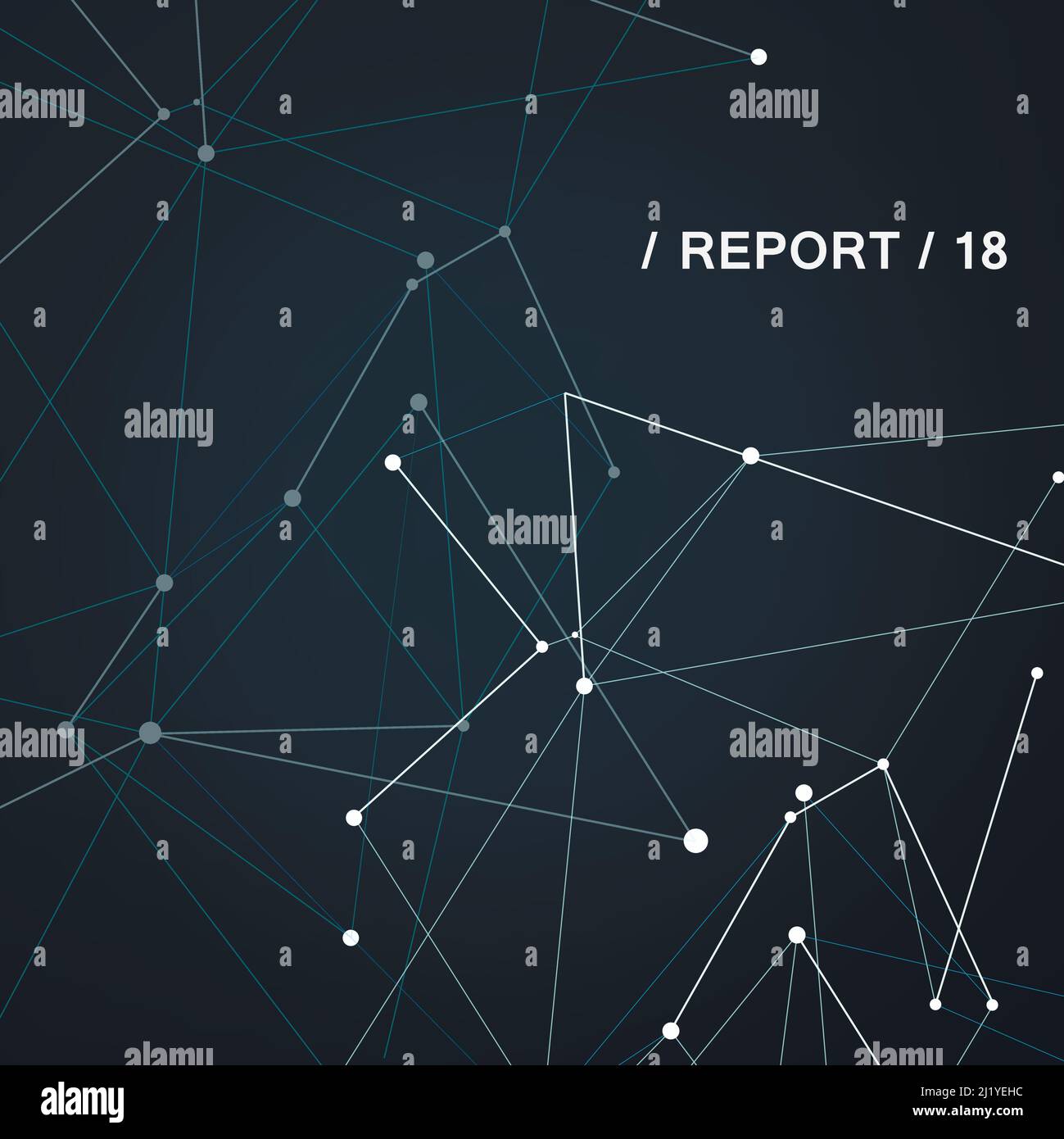 Network abstract vector background with connected shapes and molecular ...