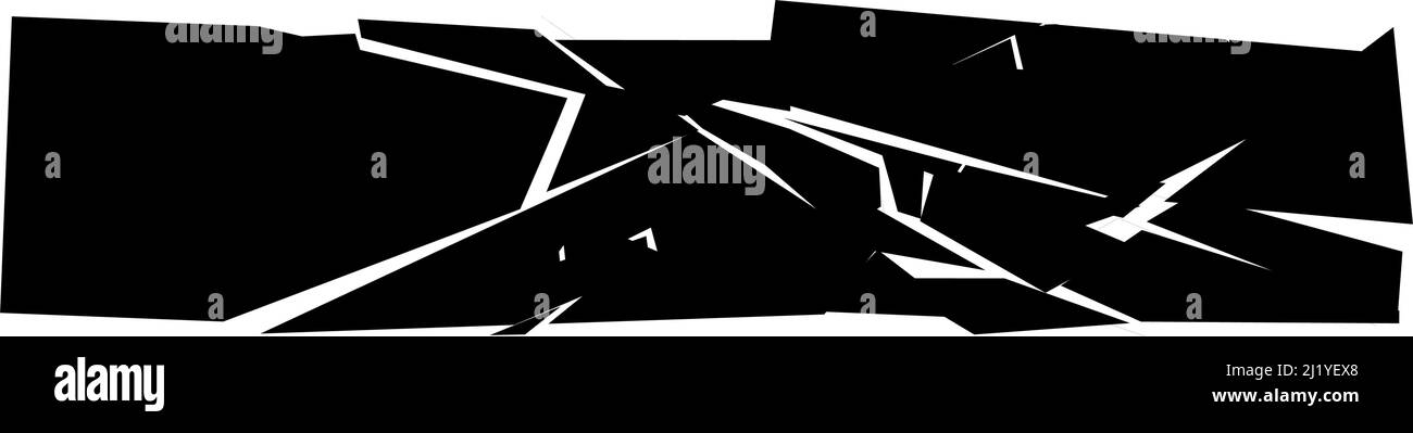 Shattered, fractured, broken texture. Splinters, shards, fragments ...