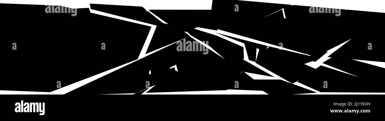 Shattered, fractured, broken texture. Splinters, shards, fragments ...