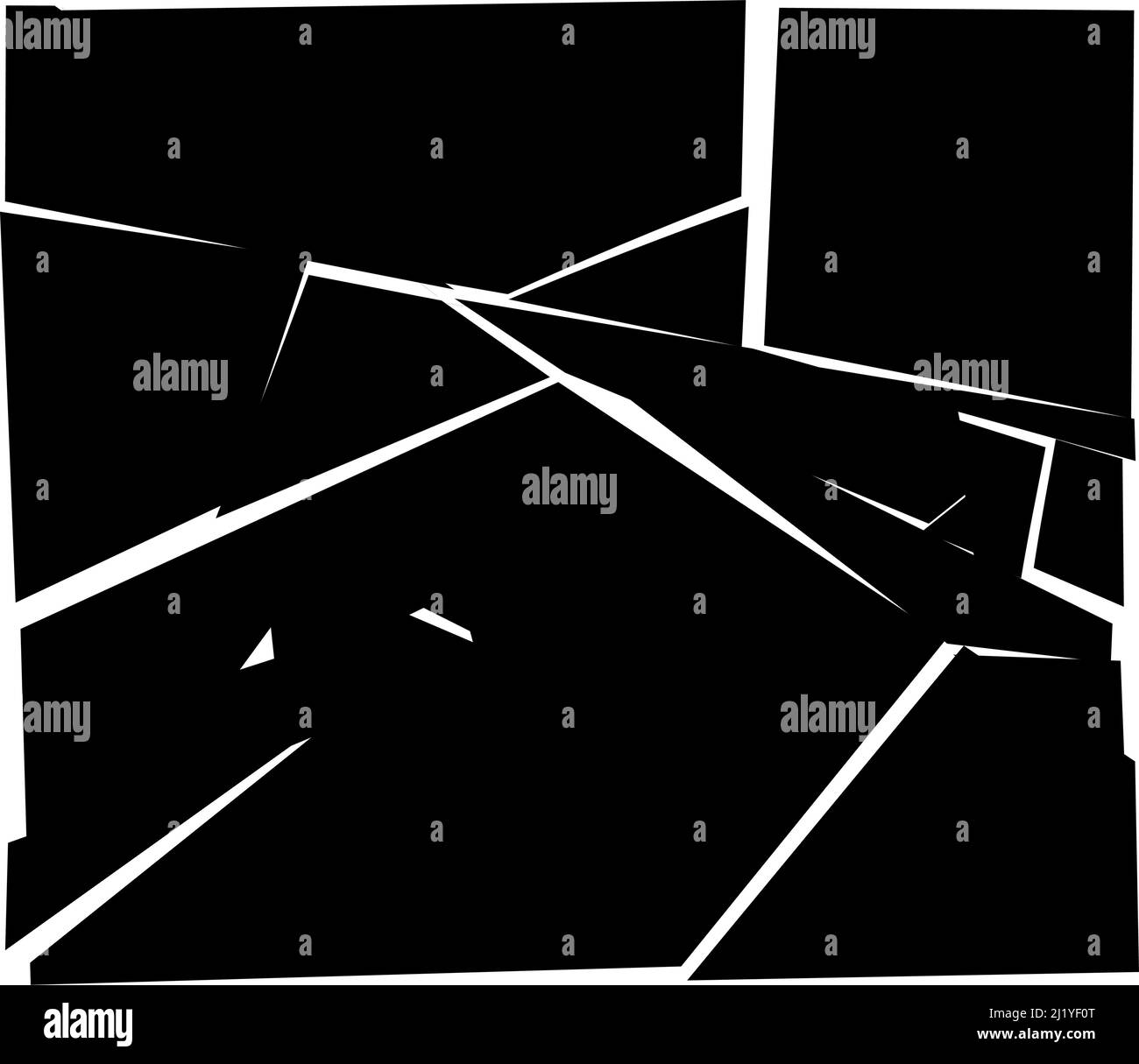 Shattered, fractured, broken texture. Splinters, shards, fragments ...