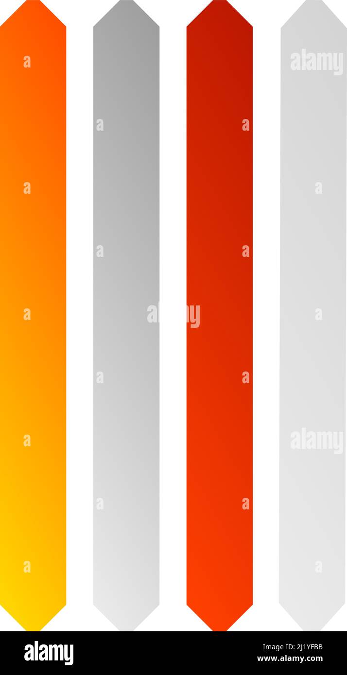 Banner, button, bar shapes with blank, empty space design element ...