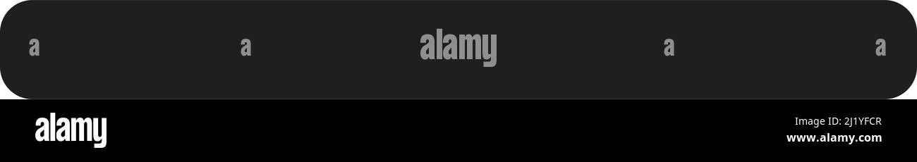 Banner, button, bar shapes with blank, empty space design element ...