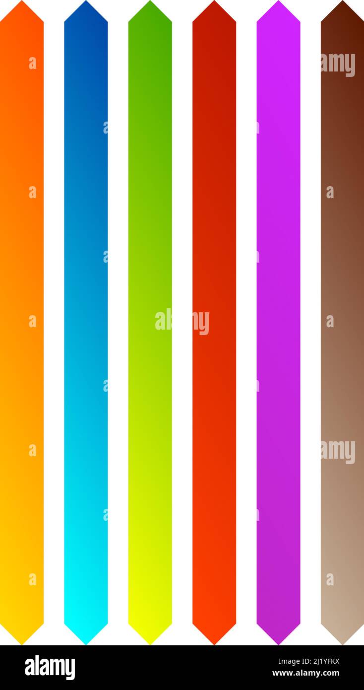 Banner, button, bar shapes with blank, empty space design element ...