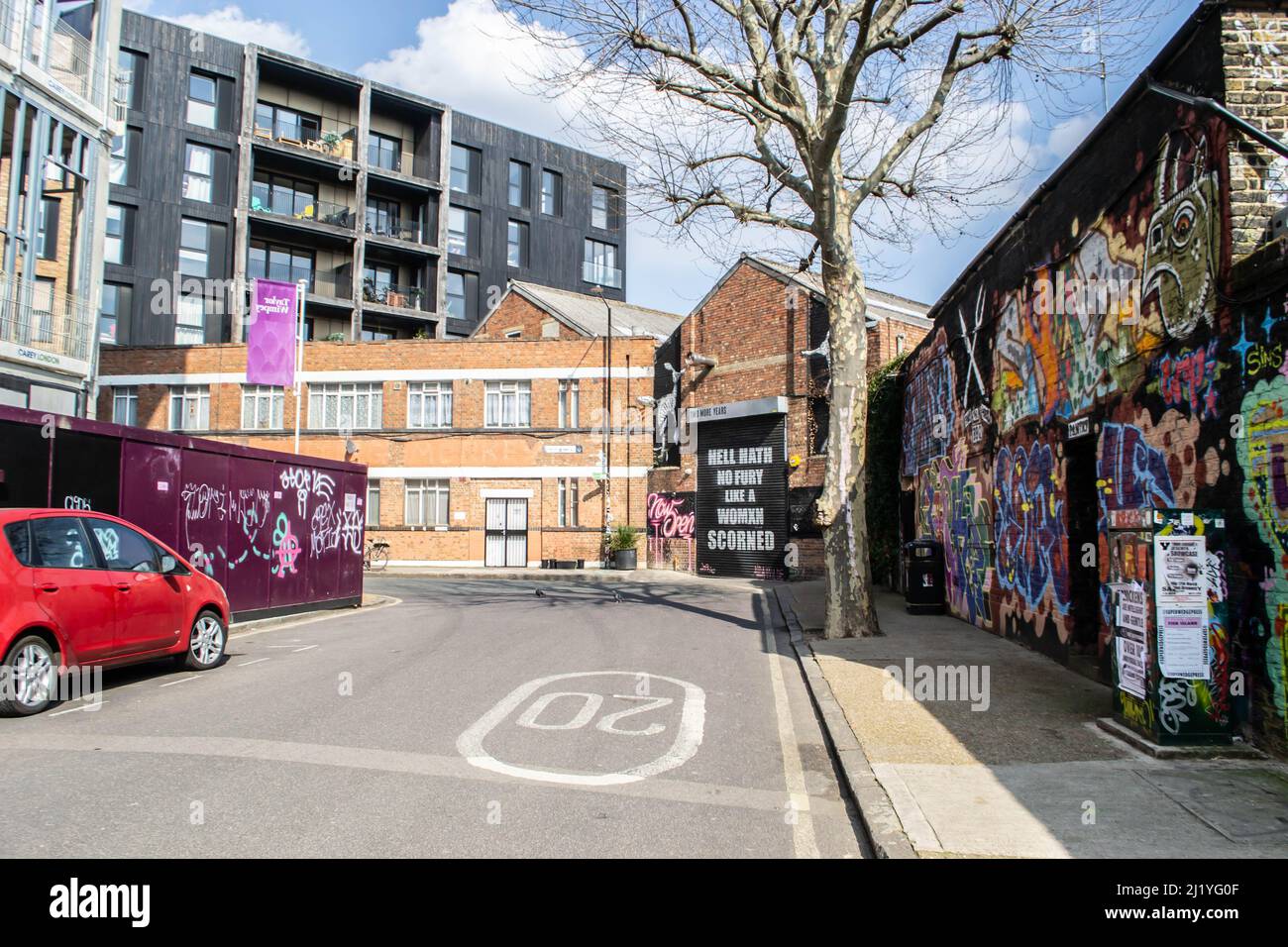 HACKNEY, LONDON, ENGLAND- 23 March 2022: Two More Years bar in Hackney ...
