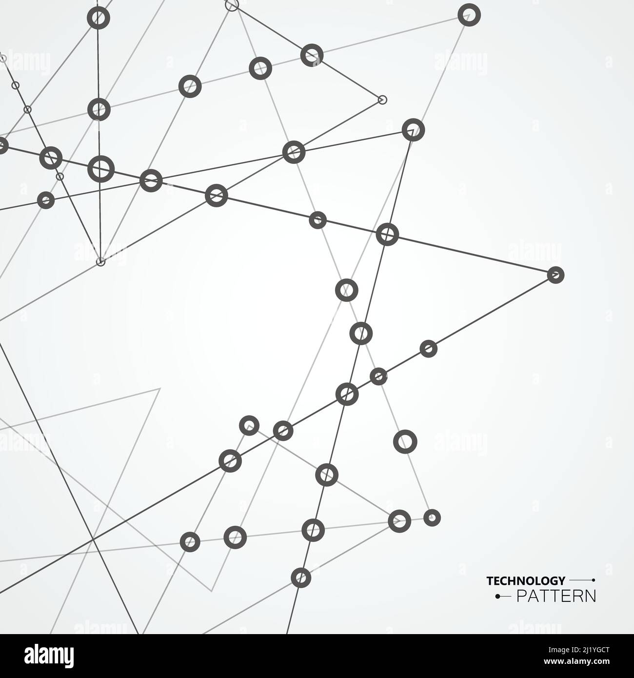 Vector connecting dots and lines, network geometric design with abstract background Stock Vector ...