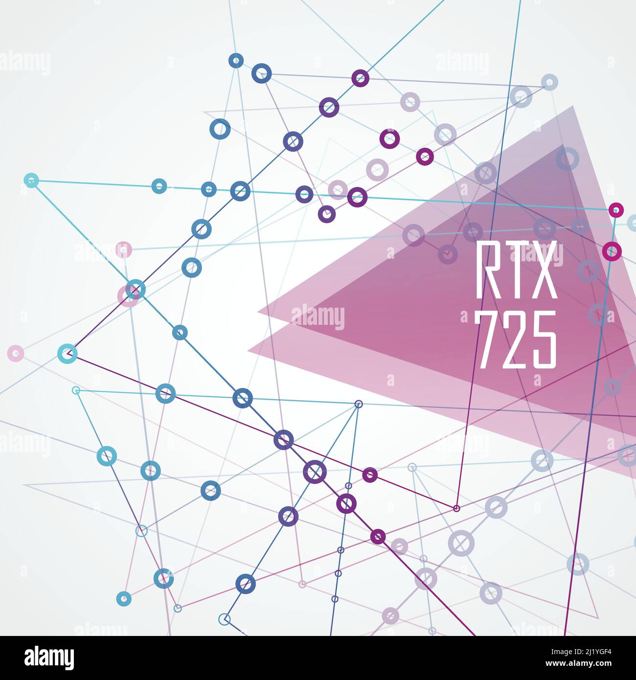 Vector connecting dots and lines, network geometric design with ...